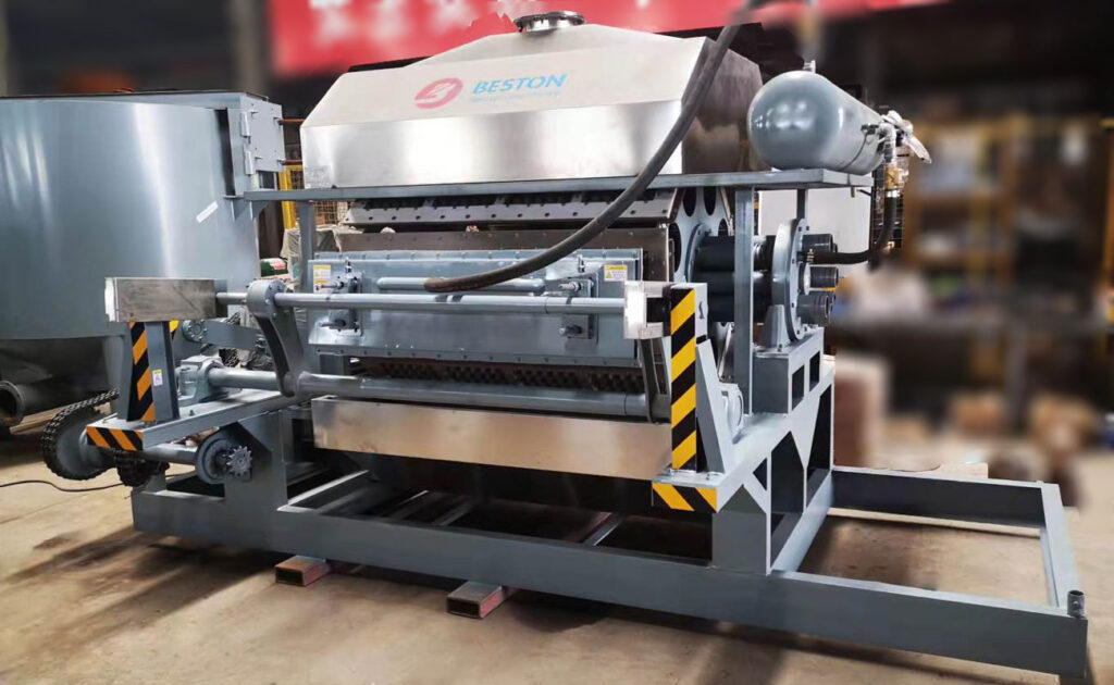 BTF4-8 Egg Tray Machine Operated in Senegal - Green Packaging Solution